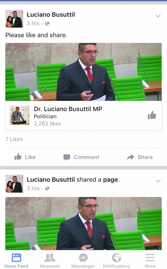 Luciano Busuttil would have us believe that this is the only girl he ...